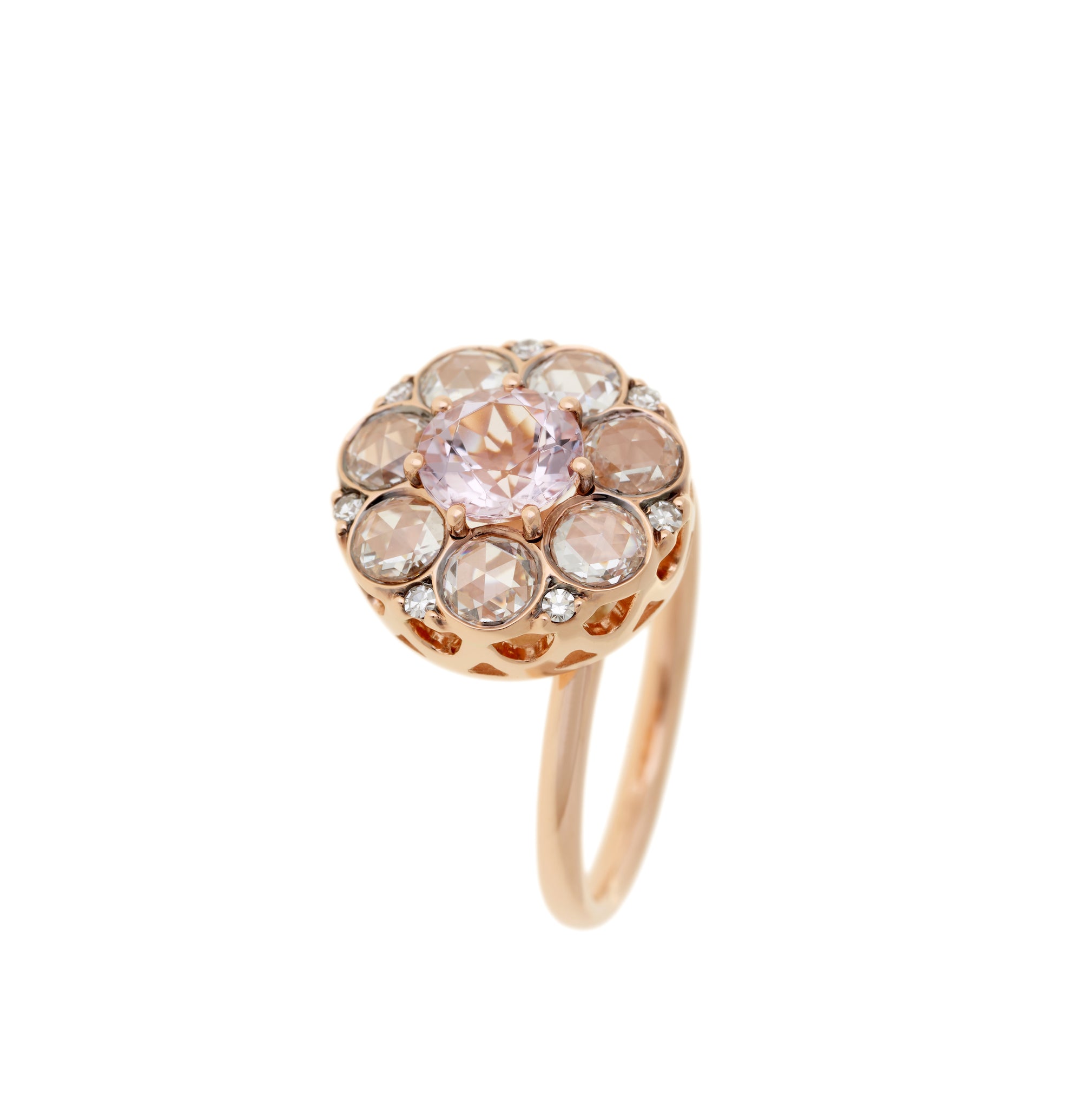 Beirut Rosace Morganite Ring - Jo Latham