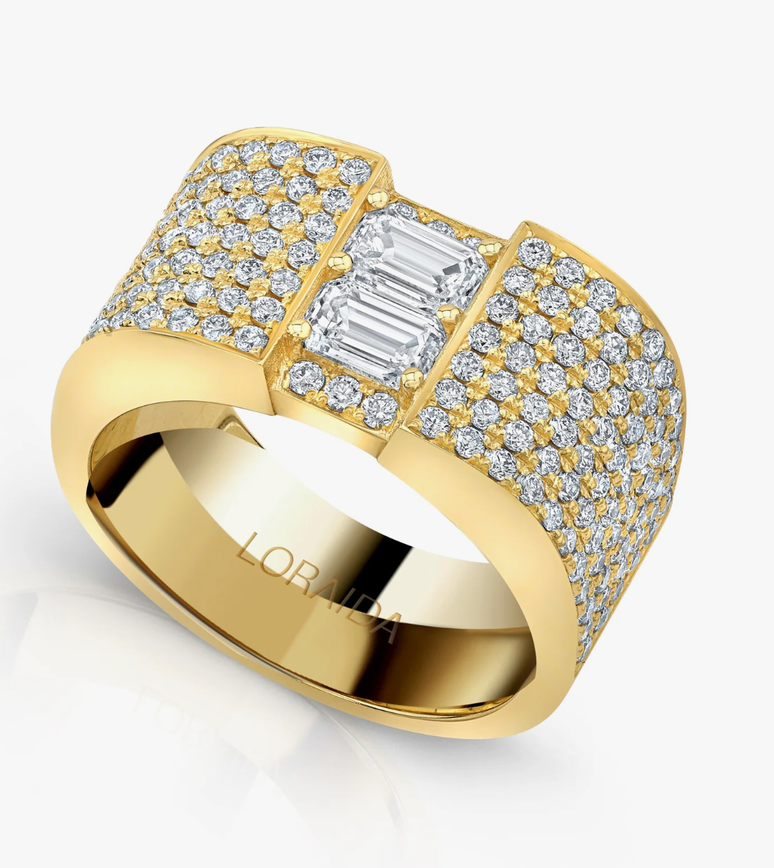 Vortex Double Emerald Ring – Jo Latham