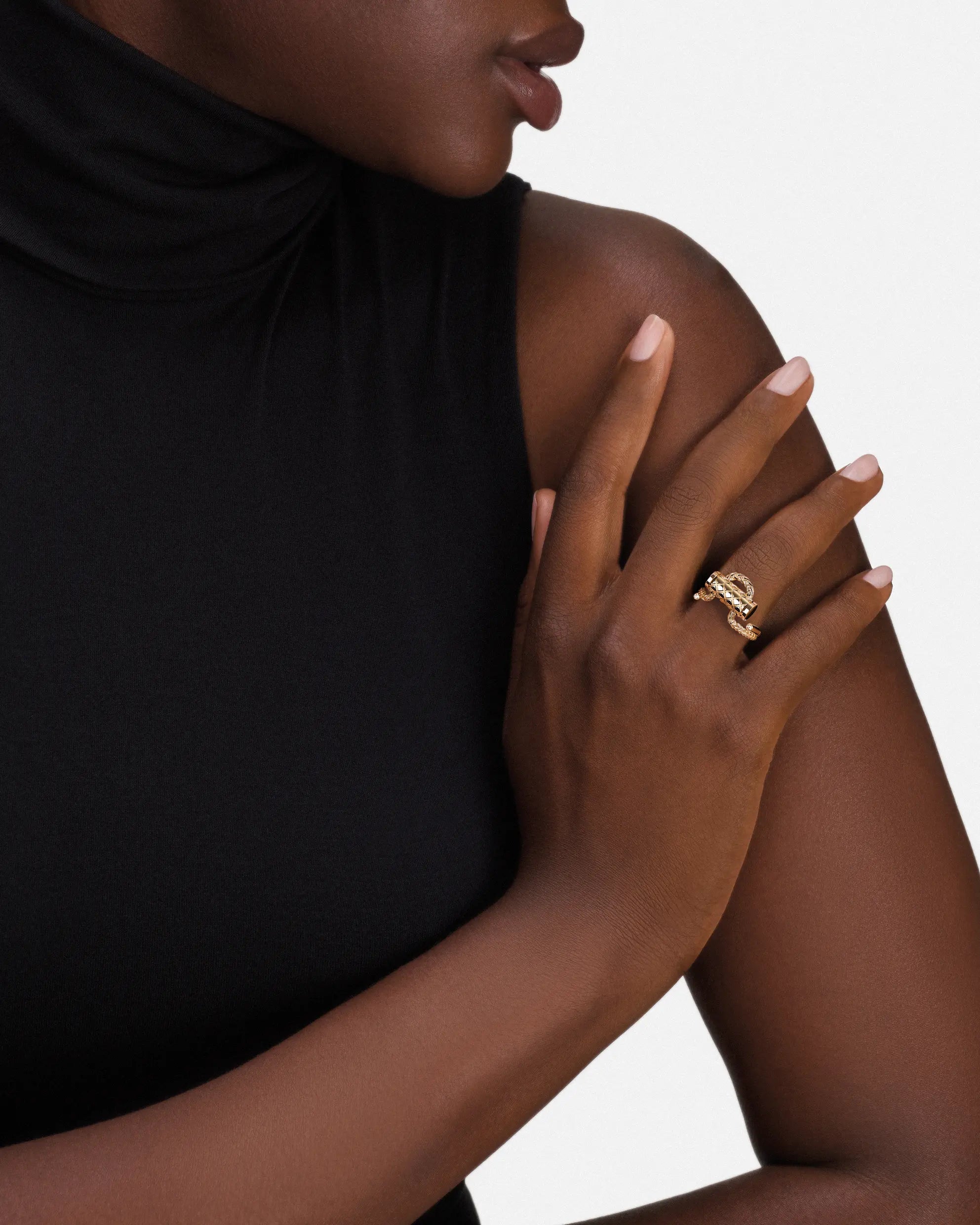 Nouvel Heritage Gold Latch Ring in Yellow Gold – Jo Latham
