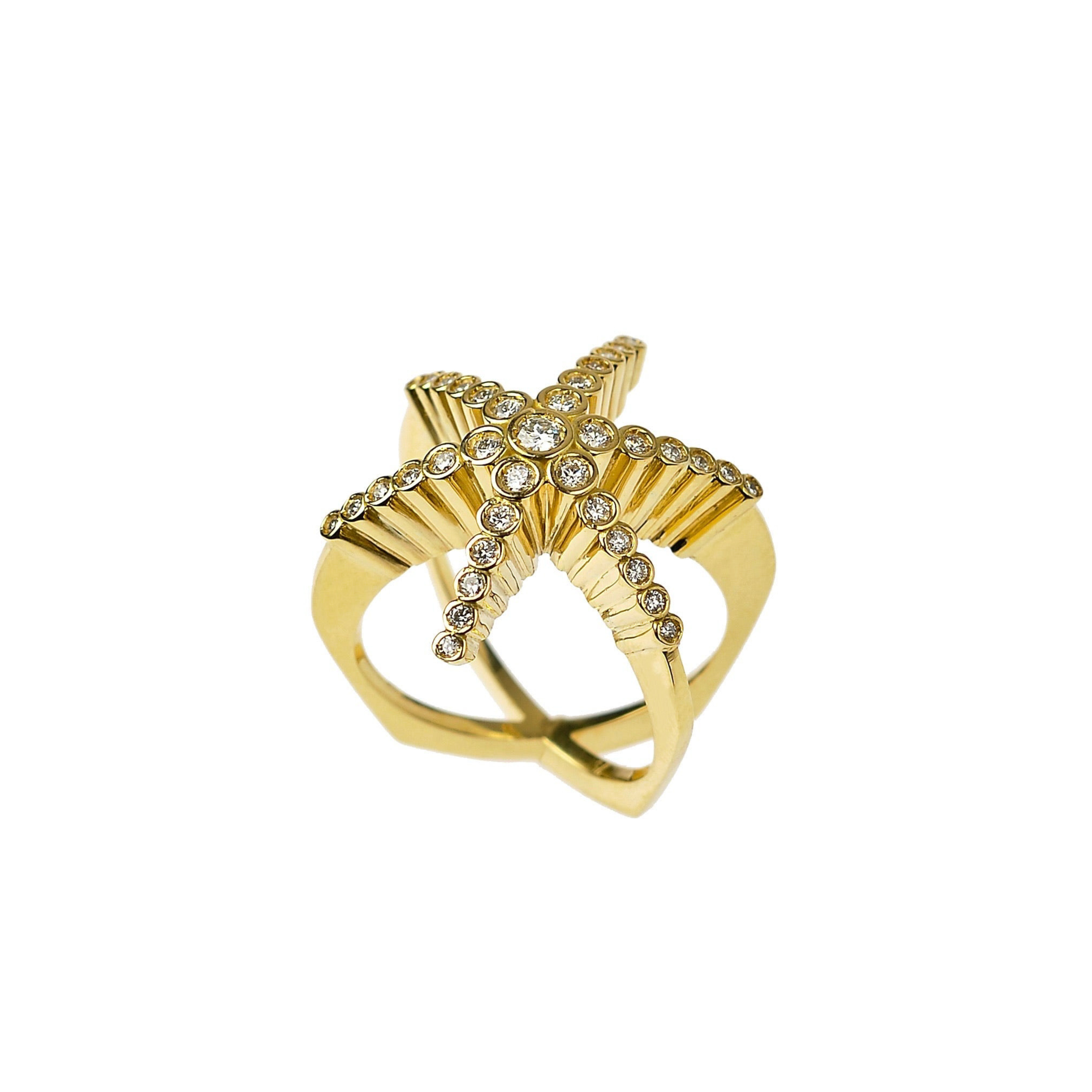Maria Kotsoni Finger-Hugging Star Stand Alone Ring – Jo Latham