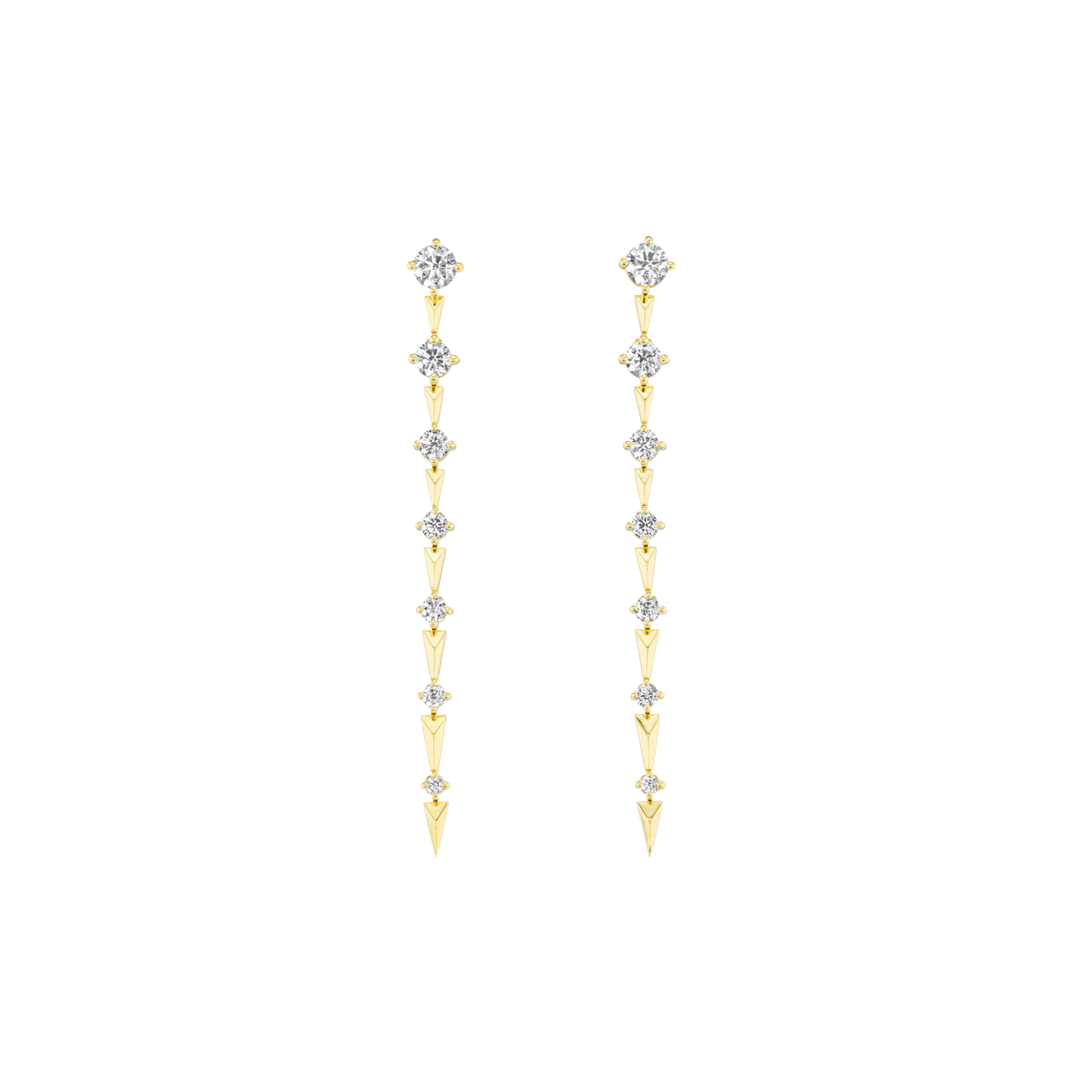 Meredith Young Long Diamond Gamma Earrings – Jo Latham