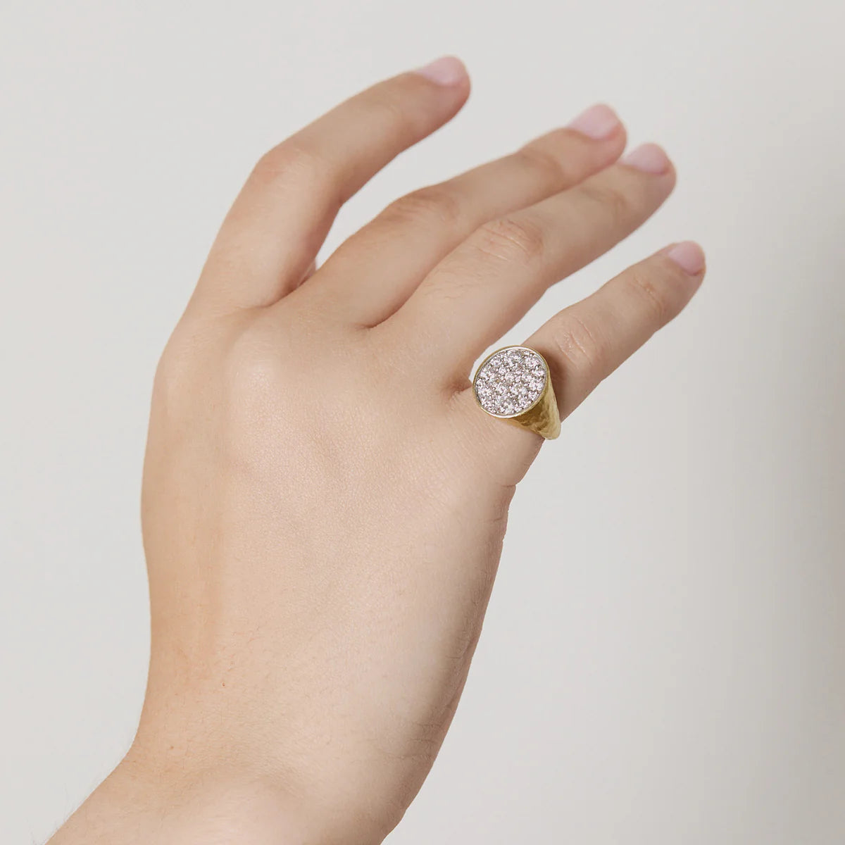 Octavia Elizabeth Octavia Diamond Signet Ring - Jo Latham